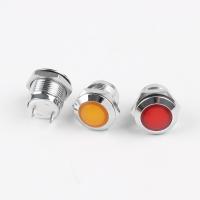 China 12mm Nickel-plated Copper Ball Head Soft Light Indicator Light Welding Foot 6V/24V/220V Red/Green/Yellow/Blue/White for sale