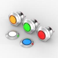 China 16MM Metal LED Indicator Light, High Bright 5 Colors Red Green Yellow Blue White 2 Pin Welding Foot 6V 12V 24V 220V for sale