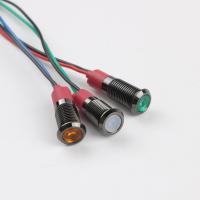 China 8MM Metal Indicator Light, LED Strip Light With Waterproof Function Oxidized Black Shell, Red Green Yellow Blue White 6V12V24V for sale