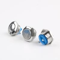 China 22mm Metal Push Button Switch Screw Foot Welding Foot 2 Pin High Head Flat Head Ball Head Momentary Push Button Switch for sale