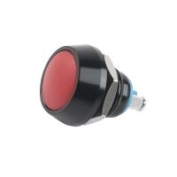 China 12MM self-resetting Metal Push Button Switch Welding Foot Screw Foot 2pins Black Ball Head Red Yellow Blue Green White for sale