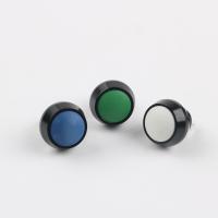 China 12MM self-resetting Metal Push Button Switch Welding Foot Screw Foot 2pins Black Ball Head Red Yellow Blue Green White for sale