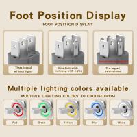 China 10A high-current rocker toggle switch with 2-speed and 3-speed self-locking, with light, metal, black with dual-color knob for sale