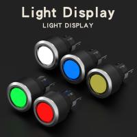 China 16mm 22mm LA22Y Plastic Indicator Light, 2-Pin, Red, Yellow, Blue, White, Green, Waterproof Round Power Signal Light for sale