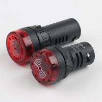 China AD16-22SM Plastic Buzzer AC/DC LED Case Cabinet Small Alarm Flashing DC/AC for sale