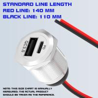 China Car USB Charger with Dual Ports for Phones, Universal for Cars, Trucks, and RVs, Waterproof, Fast Charging 12-24V for sale