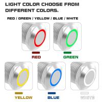 China 12mm ultra-short dual-blade switch, 2-on 2-off metal button switch, 1-on 1-off self-locking and momentary, small modification button for sale