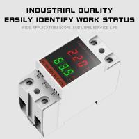 China ZSC45-2042VA DIN Rail Single-Phase Digital Household AC Current and Voltage Meter Dual Display 220V/380V for sale