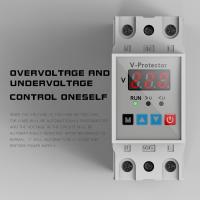 China ZS1-V-63a single-display over/under voltage protector, adjustable self-resetting current-limiting protector, overcurrent 43A, overvoltage 220V for sale
