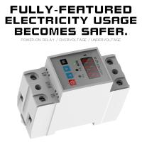 China ZS1-V-63a single-display over/under voltage protector, adjustable self-resetting current-limiting protector, overcurrent 43A, overvoltage 220V for sale