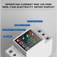 China ZS-6035VAKW Multi-Function Din Rail Digital Voltage, Current, and Power Meter AC50-400V Energy Meter for sale