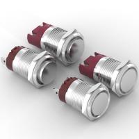 China 16MM High-Current Metal Push Button Switch 10A Short Type with Solder and Screw Terminals, Self-Locking and Momentary High-Power Button for sale