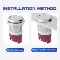 China 16MM High-Current Metal Push Button Switch 10A Short Type with Solder and Screw Terminals, Self-Locking and Momentary High-Power Button for sale