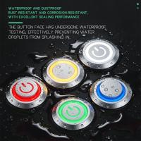 China Dual-circuit, dual-throw metal button 16mm, two normally open, two normally closed, 6-pin or 8-pin round waterproof toggle switch with light for sale