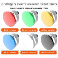 China Metal mushroom head self-reset button 30mm power start switch momentary rebound reset self-lock button waterproof for sale