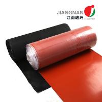 China Waterproof Silicone Rubber Coated Fiberglass Cloth 1.0mm Thickness for sale