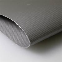 China Stainless Steel Reinforced Single Side Silicone Coated Fiberglass Fabric For Fire Containment Curtains for sale