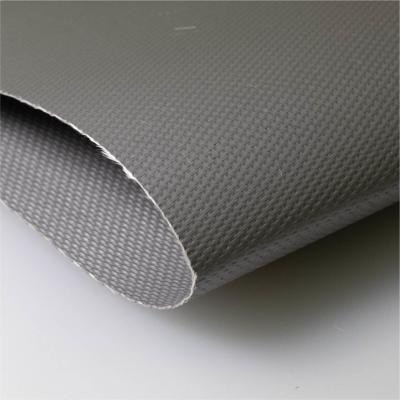 China Stainless Steel Reinforced Single Side Silicone Coated Fiberglass Fabric For Fire Containment Curtains for sale