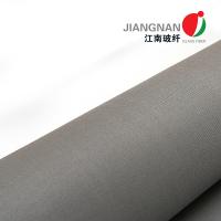 China 750C Stainless Steel Wire Inserted Fiberglass Fabrics With Both Sides Silicone / Polyurethane  For Fire Curtain for sale