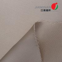 China High Temperature Resistance 1000℃ White Yellow High Silica Fiberglass Cloth 1.3mm Thickness for sale
