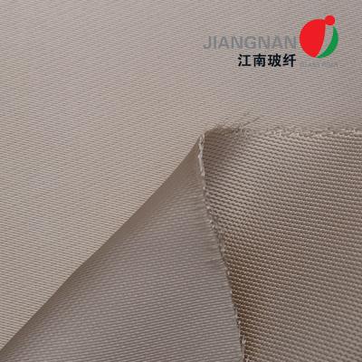 China High Temperature Resistance 1000℃ White Yellow High Silica Fiberglass Cloth 1.3mm Thickness for sale