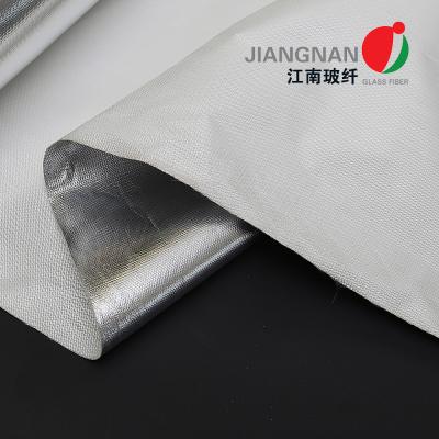 China Aluminized 430-600G/Sq.Mtr Fiberglass Fabric For High Temperature Up To 550°C for sale