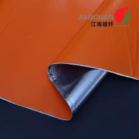 China Aluminized Fiberglass Fabric For Thermal Insulation Up To 550°C With Strong Light Reflection For Steam Insulation for sale
