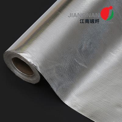 China High Temperature Aluminum Foil Film Laminated Fiberglass Fabrics Up to 550°C for sale