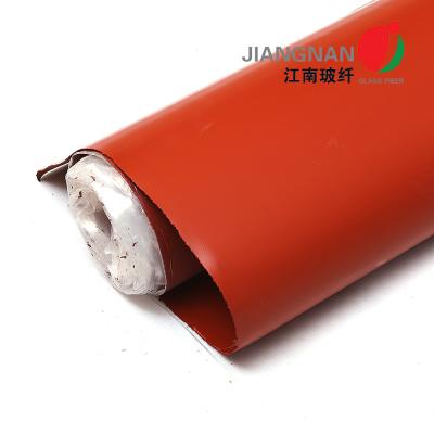 China 17 Oz Red Silicone Coated Fiberglass Cloth For Welding Protection And Fire Blankets for sale