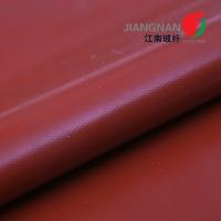 China Flexible Silicone Coated Fiberglass Fabric For Fire Protection 160g/M2 - 2500g/M2 for sale
