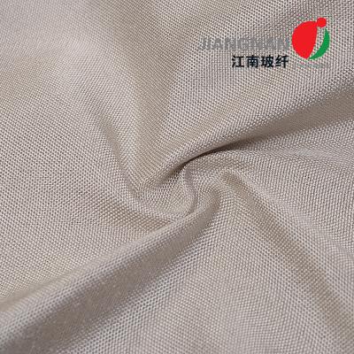 China 0.45mm Thickness Silver Grey PU Coated Fiberglass Fabric with 550℃ Working Temperature for Industrial Applications for sale