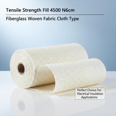 China Woven Fiberglass Fabric with 4500 N/6cm Tensile Strength and 200℃ To 1000℃ Temperature Resistance for Electrical Insulation for sale