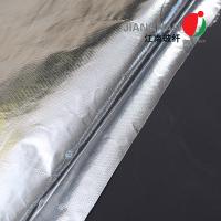 China Reflective Aluminum Foil Laminated Fiberglass Fabric Fire Prevention for sale