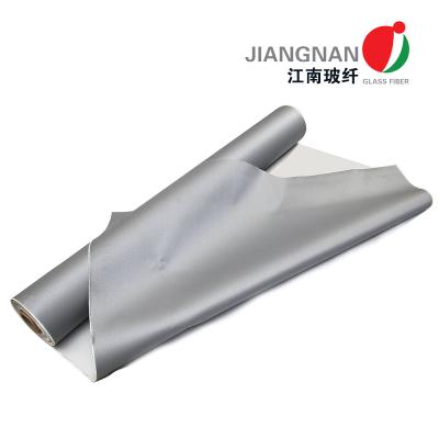 China 0.45mm Thickness Satin Weave Silicone Impregnated Glass Fiber Heat Protection High Strength for sale