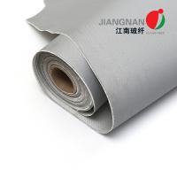 China Anti Corrosion 280g Plain Weave Glass Fiber With Silicone Coating Two Sides for sale