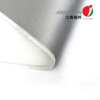 China 0.5mm Thickness Fiberglass Cloth Grey Polyurethane Coated Fiberglass Fabric for sale