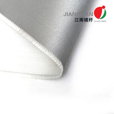 China 0.5mm Thickness Fiberglass Cloth Grey Polyurethane Coated Fiberglass Fabric for sale