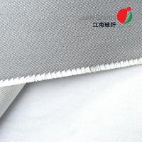 China 700gsm Stainless Steel Wire Inserted Fiberglass Woven Fabric With PU Coating for sale