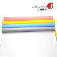 China E-glass Polyurethane Silicone Coated Glass Cloth Heat Resistant Double Sides for sale