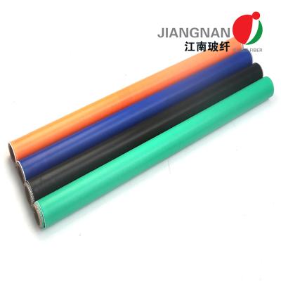 China Flex Resistance Blanket Silicone Coated Impregnated Fiberglass 1/3 Twill Woven for sale