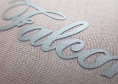 China Customization Of Font And Color Heat Transfer Clothing Labels / Silicon Heat Press Tags for sale