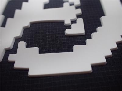 China Custom White Silicone Molding Heat Transfer Labels For Clothing 0.6MM Thickness for sale