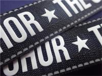 China Symphony Printing Eco - Friendly Silicone Logo Patch Fade Resistance Strong Stretch for sale