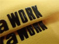 China White Printed Fabric Labels With Silicone Logo For Sports Clothing Patches for sale