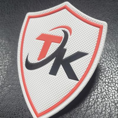 China Custom Printed Embossed Patch Soft 3D Tpu Rubber Thermal Transfer For Cloth Logo for sale