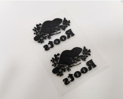 China Clothes 3D Molded Design Silicone Heat Transfer Labels Eco Friendly for sale