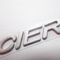 China Customized 3D Silicone Heat Transfer Clothing Labels With Silver Shinny Color for sale