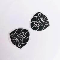 China 100 Material Shinny Silicone 3D Rubber Patches Heat Seal Labels For Clothing for sale