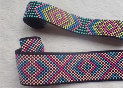 China Customized Silicone Dots Jacquard Elastic Band Colorful Printed OEKO SGS BV for sale