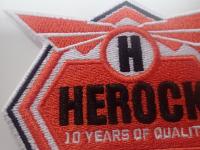 China Semicircle Shape Custom Embroidered Patches Laser Cut Basis Finishing for sale